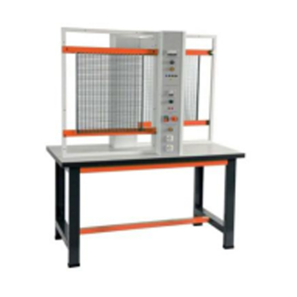 2-Sided Industrial Electrical Wiring Bench and 4 Stools Vocational ...